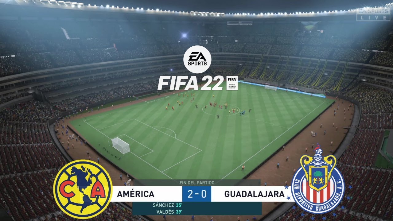 FIFA 22 AMERICA vs CHIVAS | LIGA MX | [ GAMEPLAY ] - YouTube