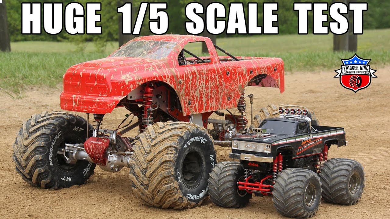 MASSIVE 1/5th Scale Monster Truck Testing Pt.1 - Primal R/C - Trigger ...