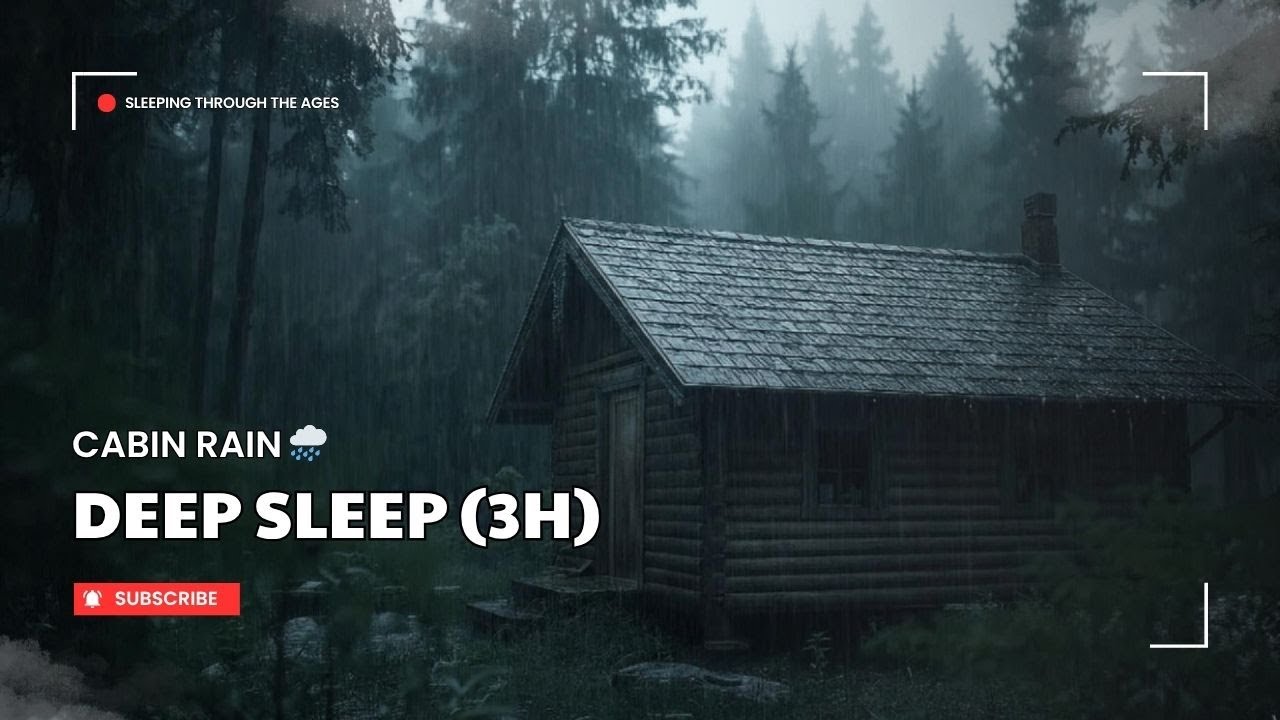 Cabin in the Rainy Woods, Powerful Rain Sounds for Instant Deep Sleep ...