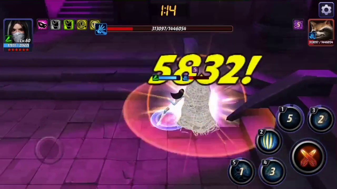 Marvel Future Fight- Shadowland Floor 15 Solo - Silk vs Rocket Raccoon ...