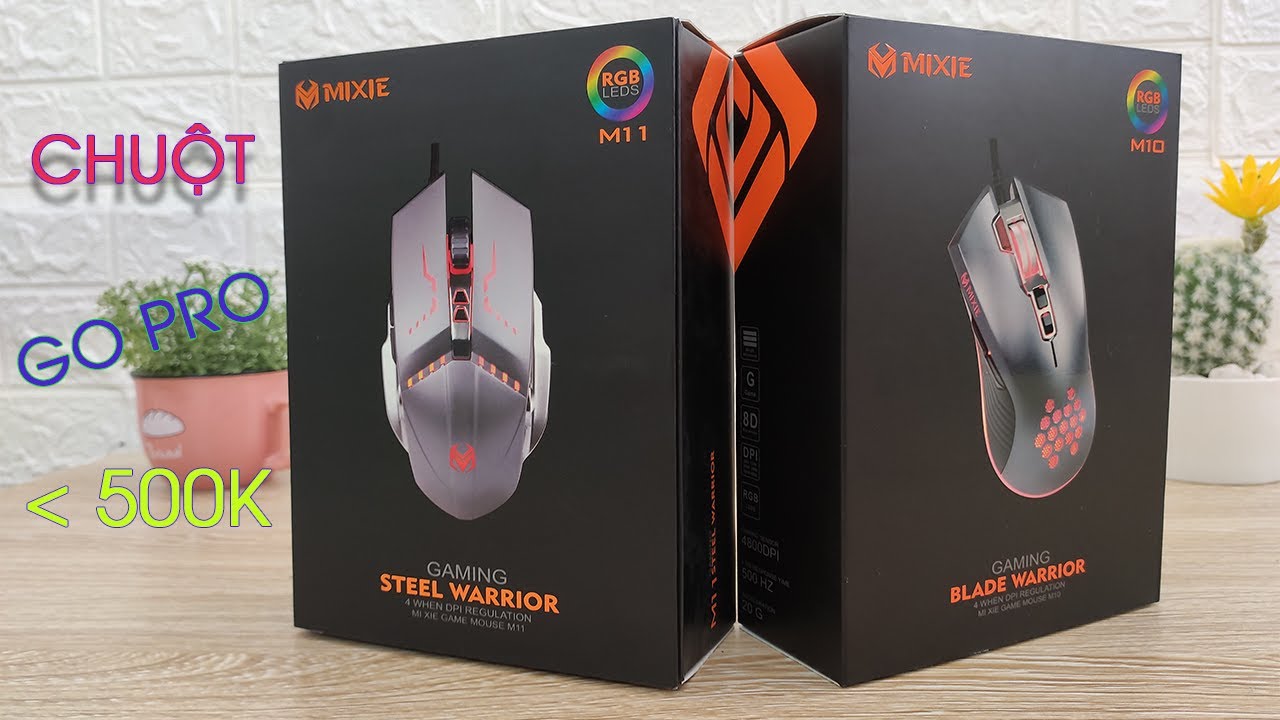 Go Pro với chuột Gaming giá rẻ từ Mixie - M10, M11 - YouTube