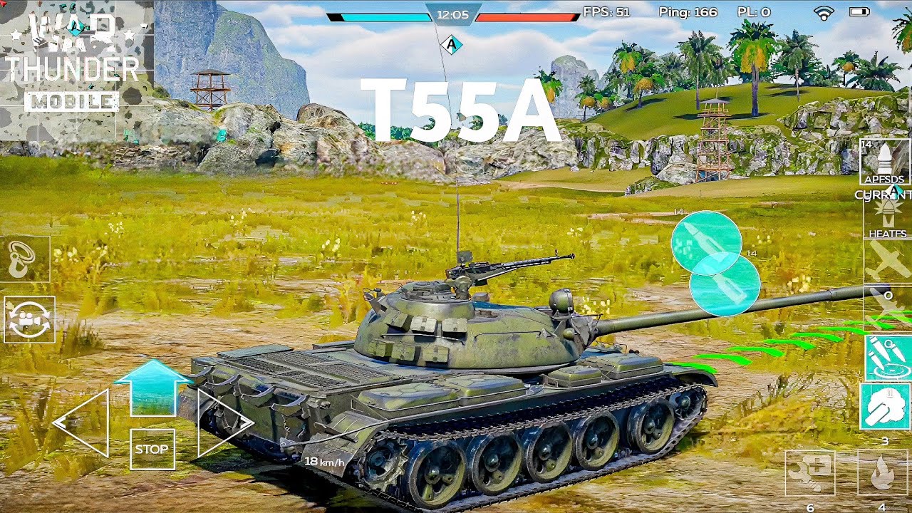 War Thunder Mobile: Tank T-55A (Best Choice For VIII Rank) - YouTube