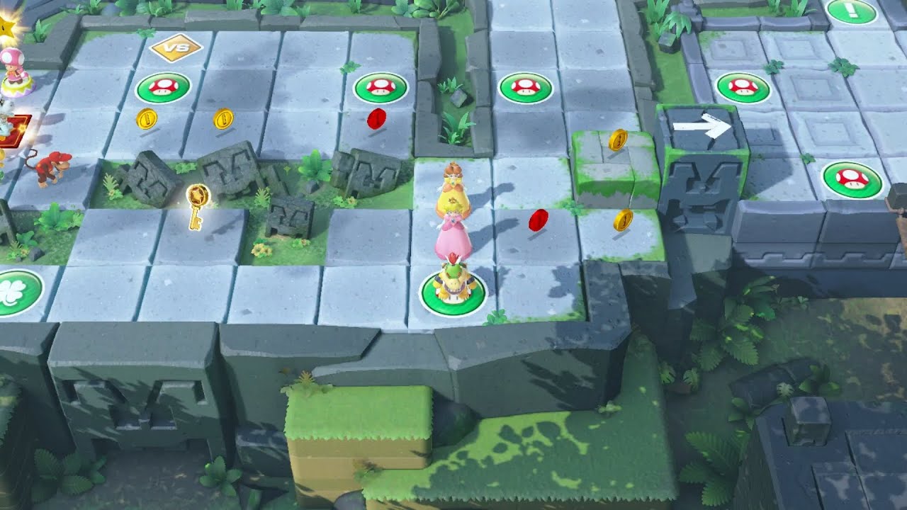 Super Mario Party Partner Party #2417 Domino Ruins Bowser Jr & Monty ...