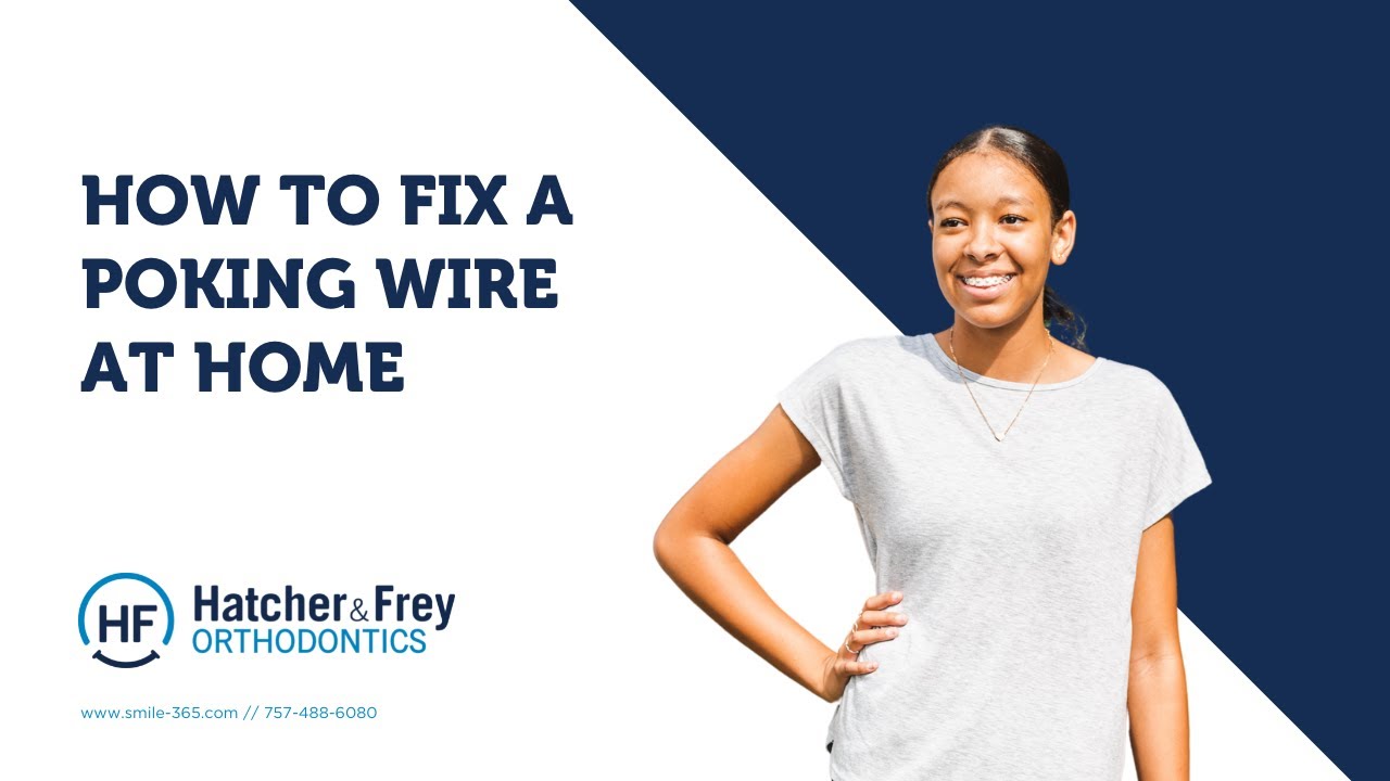 How to fix a poking wire at home – Braces Survival Guide - YouTube