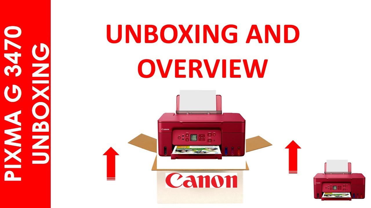 PIXMA G 3470 UNBOXING OVERVIEW - YouTube