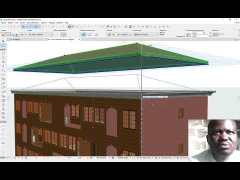 Comment Faire La Toiture L' Acrotere Et Chien Assis Sur Archicad - YouTube