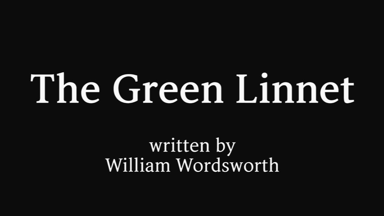 봄이 왔다고 합니다 - The Green Linnet, William Wordsworth 작. [영국식 발음으로 읽다 ...