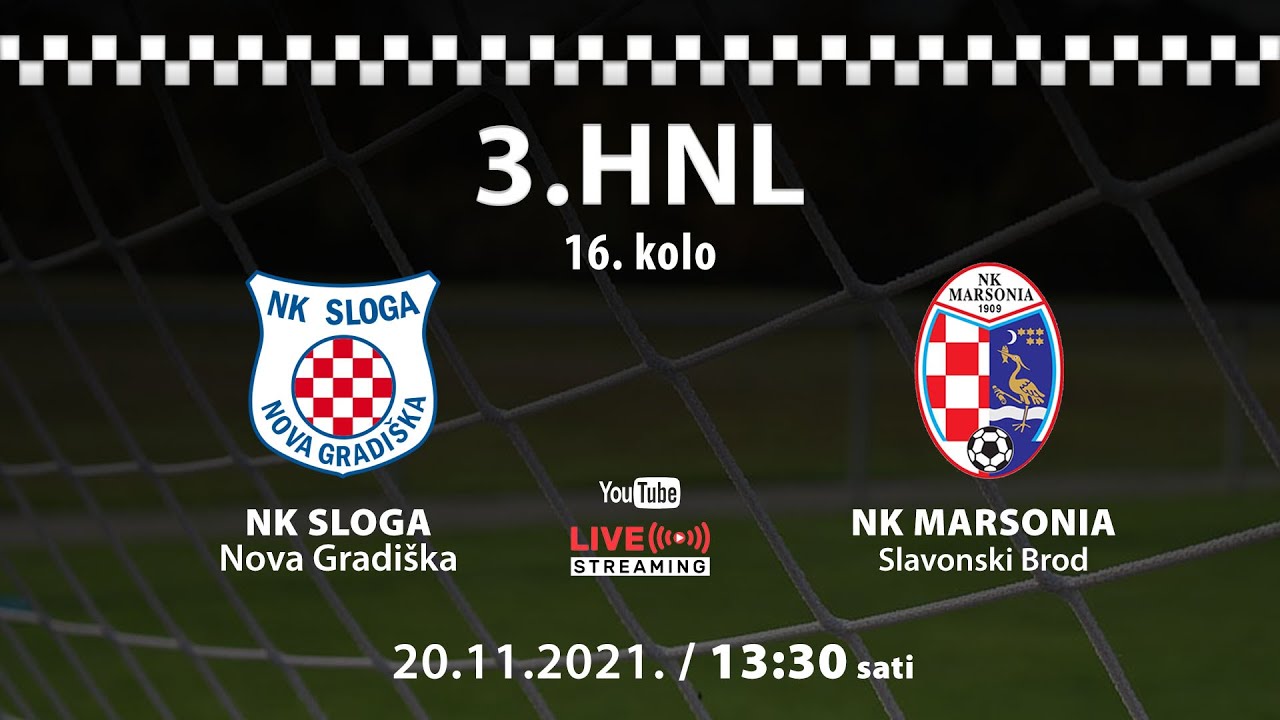 NK Sloga Nova Gradiška - NK Marsonia, 3.HNL 16.kolo - YouTube