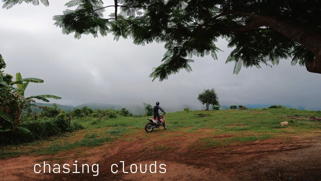 chasing clouds with CRF250L - YouTube