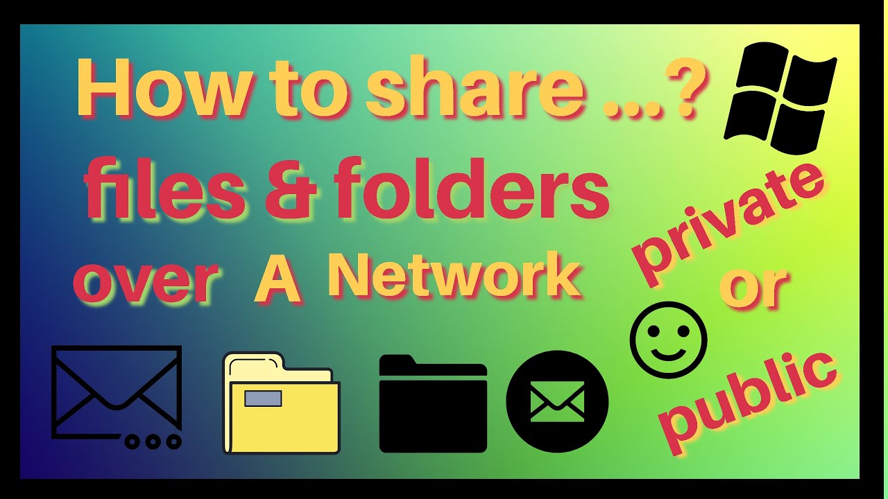 How to setup & share files, folders & drives using network in Win 🔟 ...