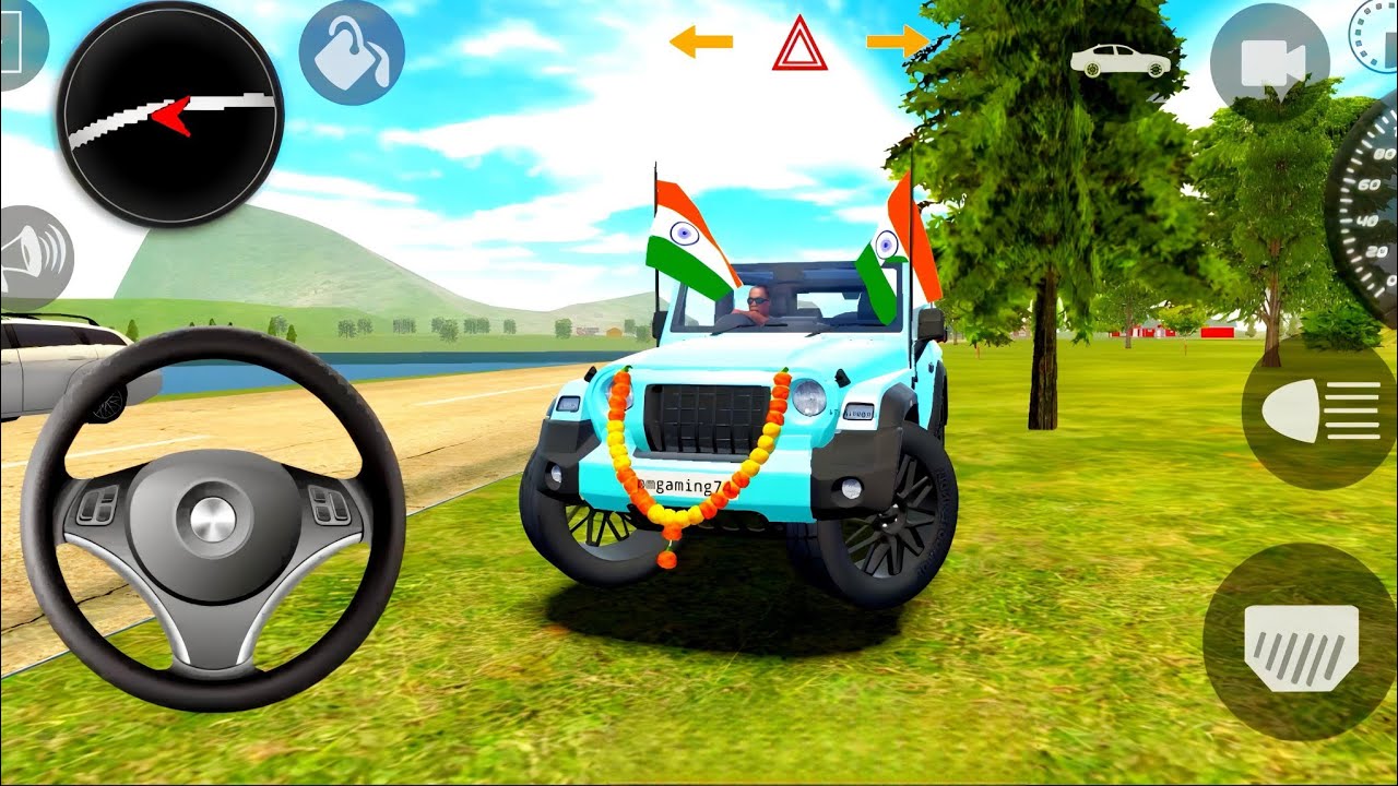 Dollar (Song) Modified Mahindra Cyan Thar 👿|| Indian Cars simulator 3D ...