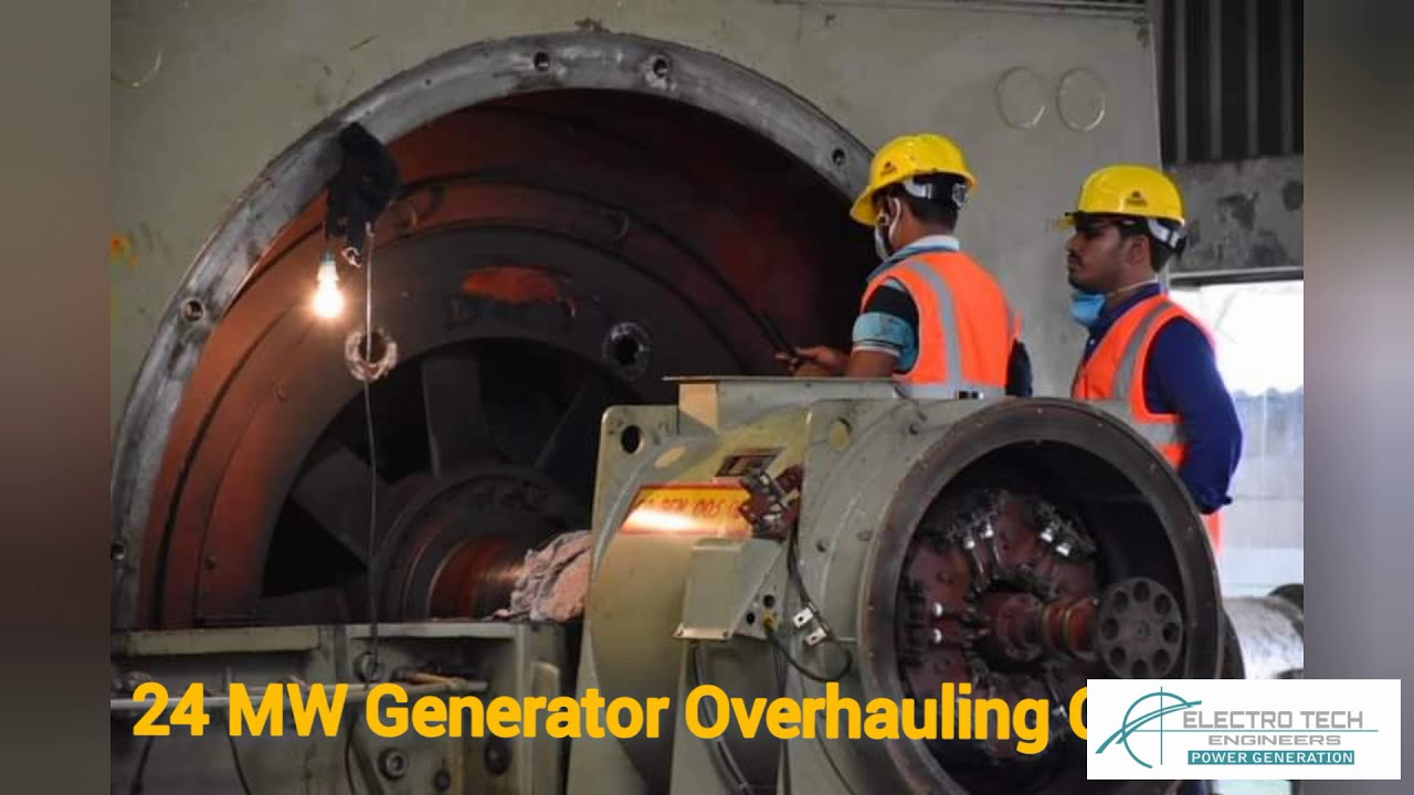 24 MW Steam Turbine Generator Overhauling On Site - YouTube