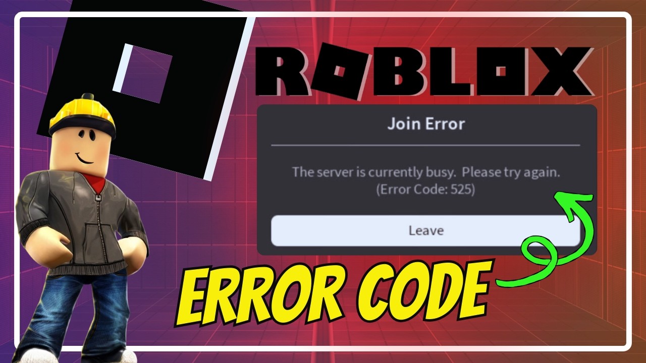 Roblox Error Code 525 Explained + Easy Fix - YouTube