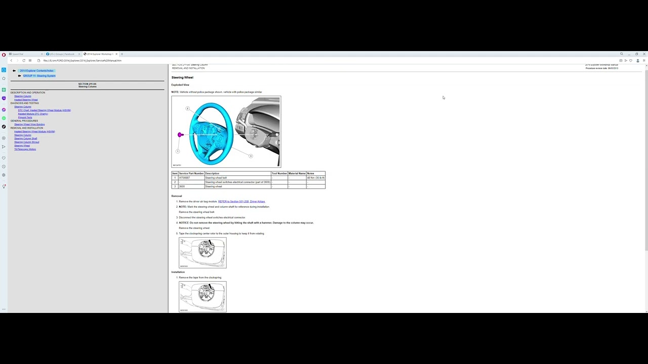 FORD Explorer Service Problem Repair Guide - Workshop Manual 2012 2013 ...