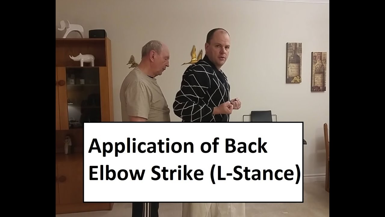 Application of Back Elbow Strike (L-stance) - YouTube