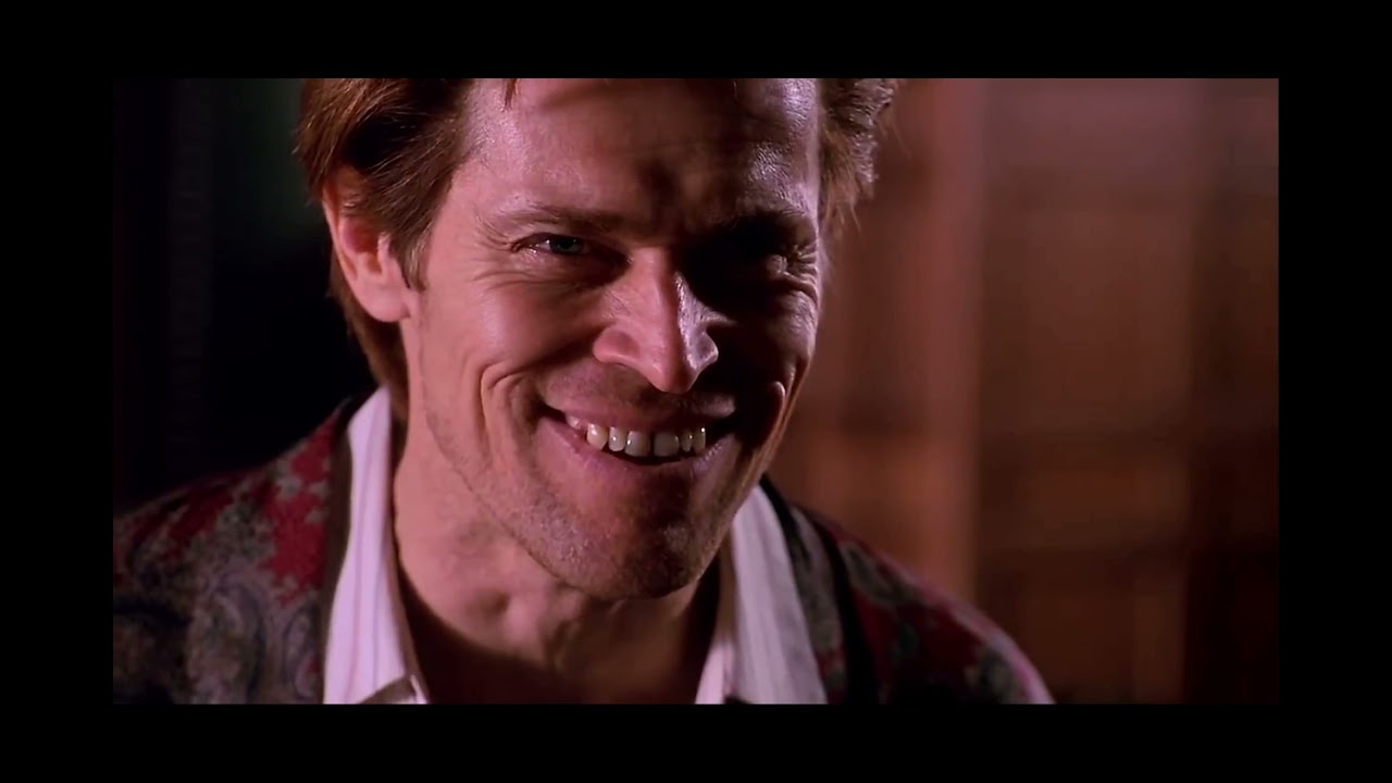 willem dafoe aka green goblins evil smile - YouTube
