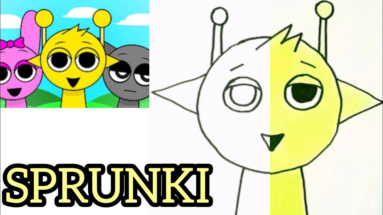 How to Draw and Color Simon from Sprunki | DrawArtColour - YouTube