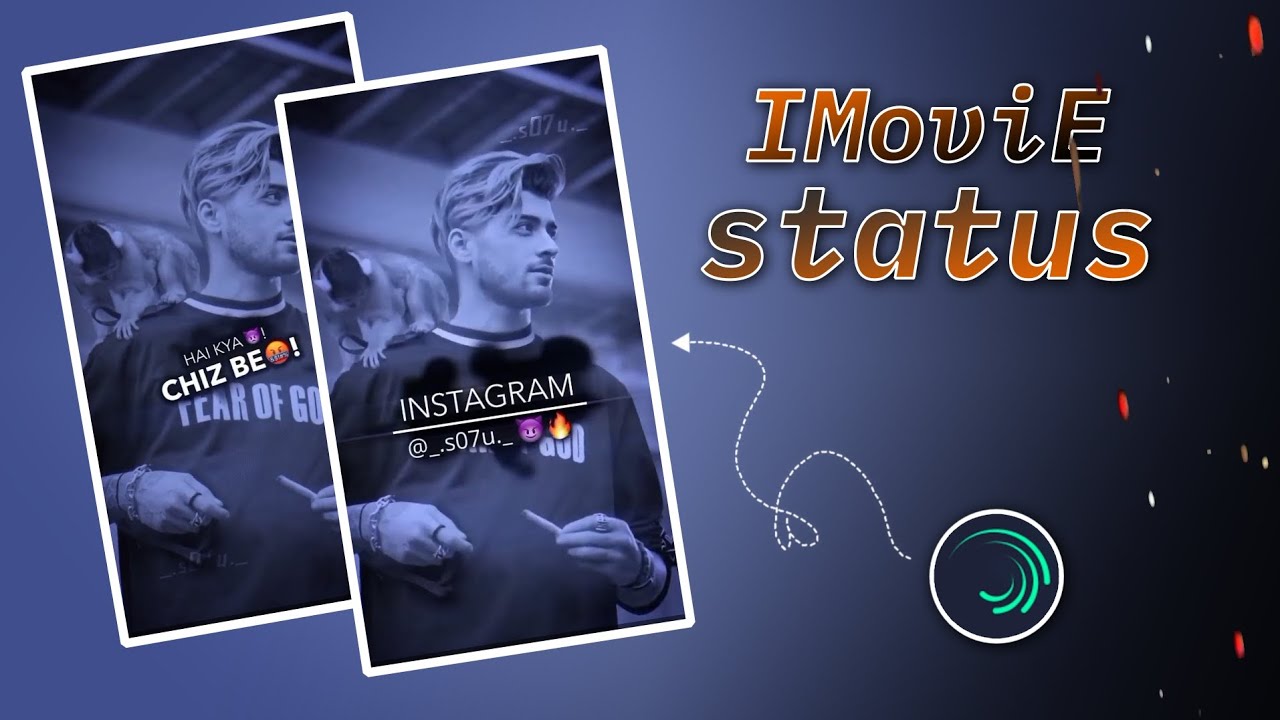 video star iMovie lyrics status with alight motion | alight motion se ...