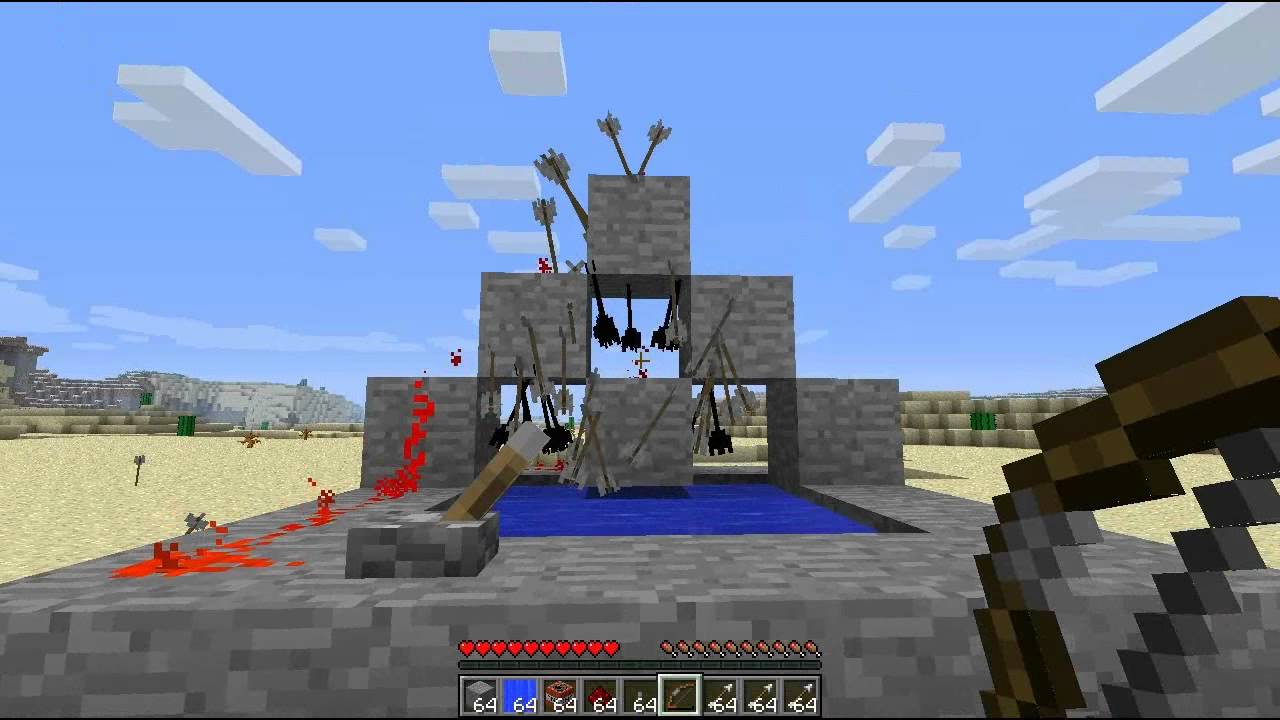 Automatic Arrow Bomb - Minecraft Tutorial - YouTube
