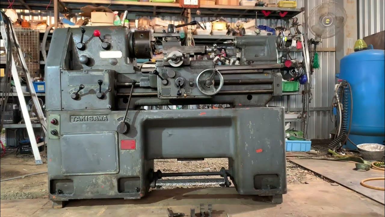 中古 TAKISAWA タキサワ 滝澤 精密旋盤 TSL-550 高速汎用旋盤4尺旋盤 旋盤 takisawa TSL-550 - YouTube