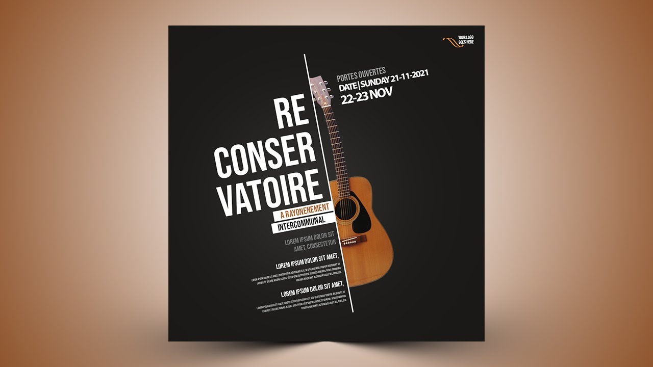 Simple Social Media Ads Design in Photoshop Cc || Ads Design || Vertex ...