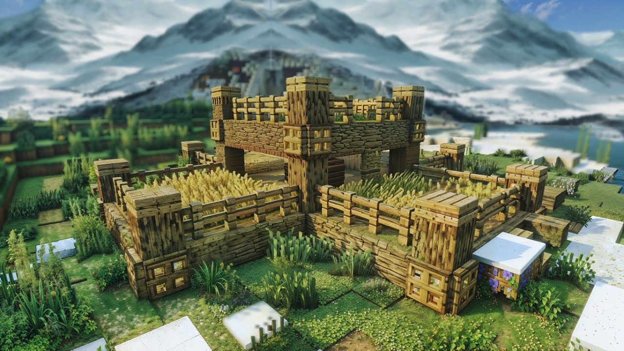 Beautiful Farm Design In Minecraft | Build Tutorial - YouTube