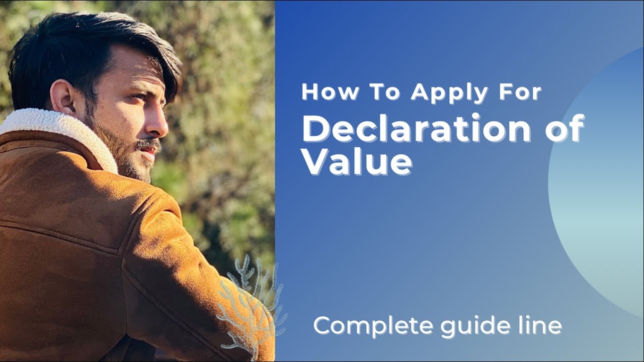How to Apply For Declaration of Value || Legalisation || Italian ...