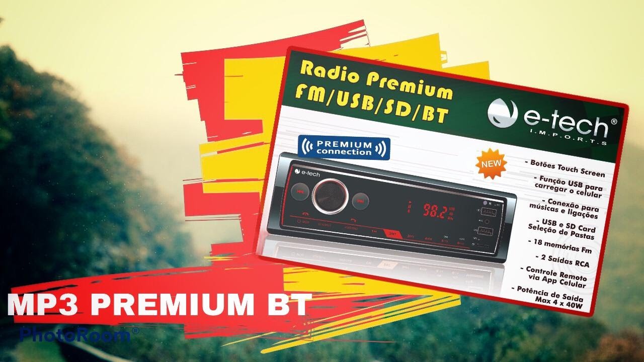 Radio Premium Etech com Bluetooth - YouTube