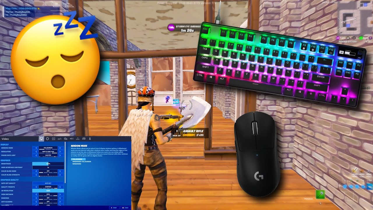 UPDATED BEST Keyboard SETTINGS + Apex Pro TKL ASMR 😴 Tilted Zone Wars ...