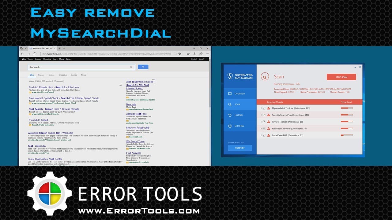Easily Remove MySearchDial from your PC - YouTube