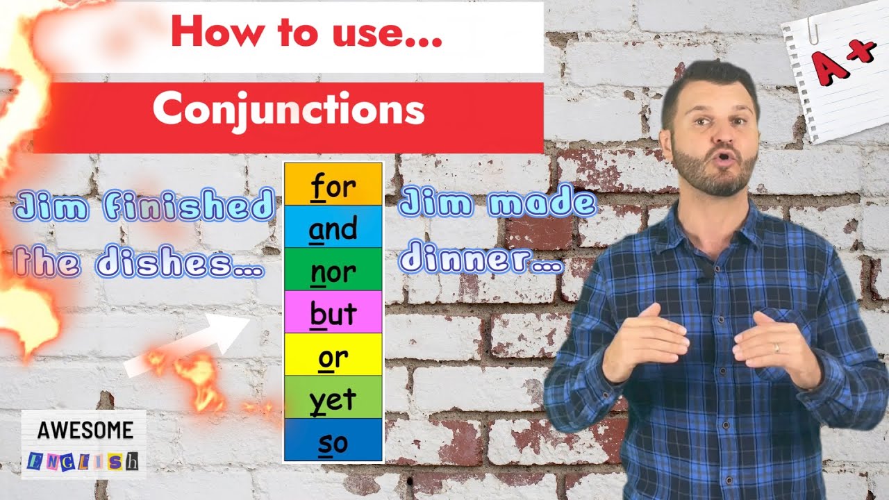 How to Use Conjunctions - Grammar - Awesome English - YouTube