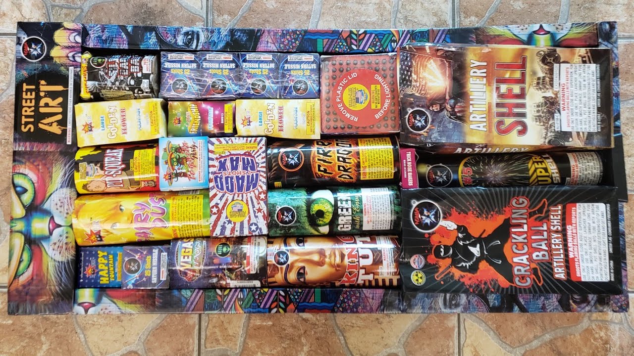Unboxing Street art Firework Assortment Ninja Brand 2021 - YouTube