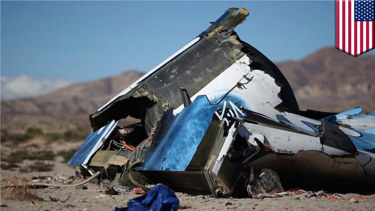 Virgin Galactic crash: spaceship might have broken up mid-air - YouTube