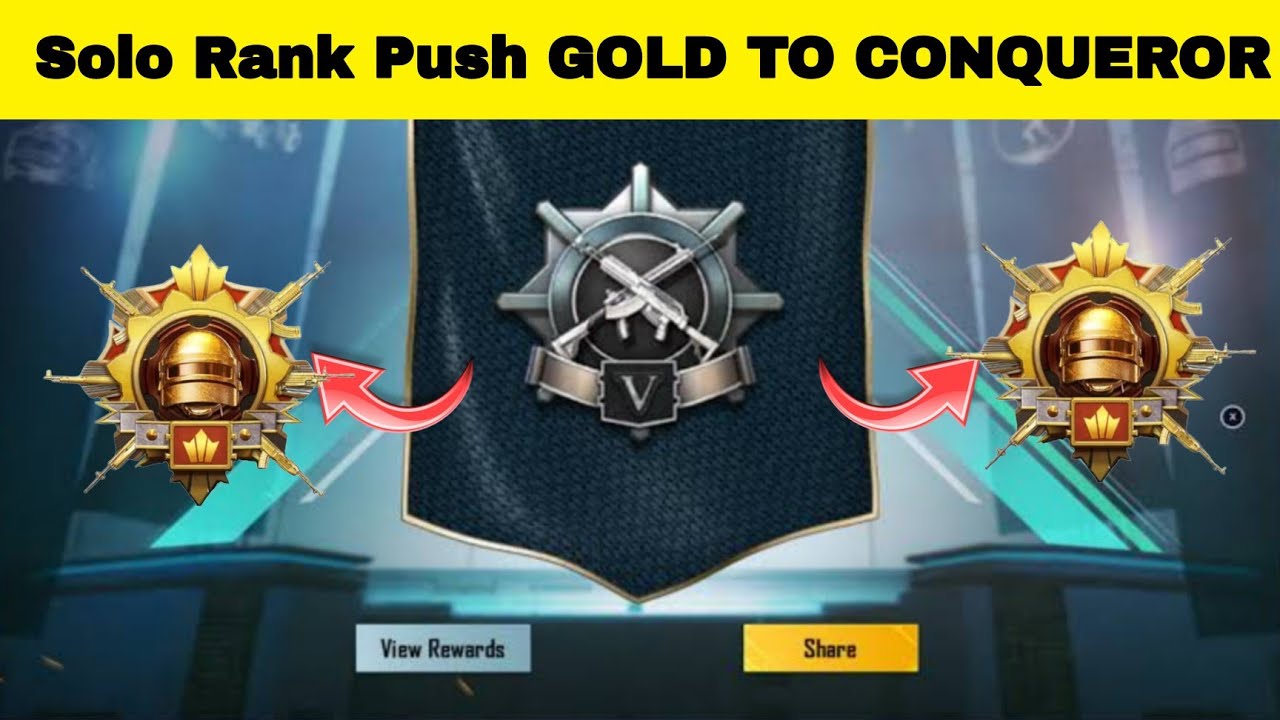 Solo Rank Push tips and tricks BGMI | Gold To Conqueror | BGMI gameplay... - YouTube
