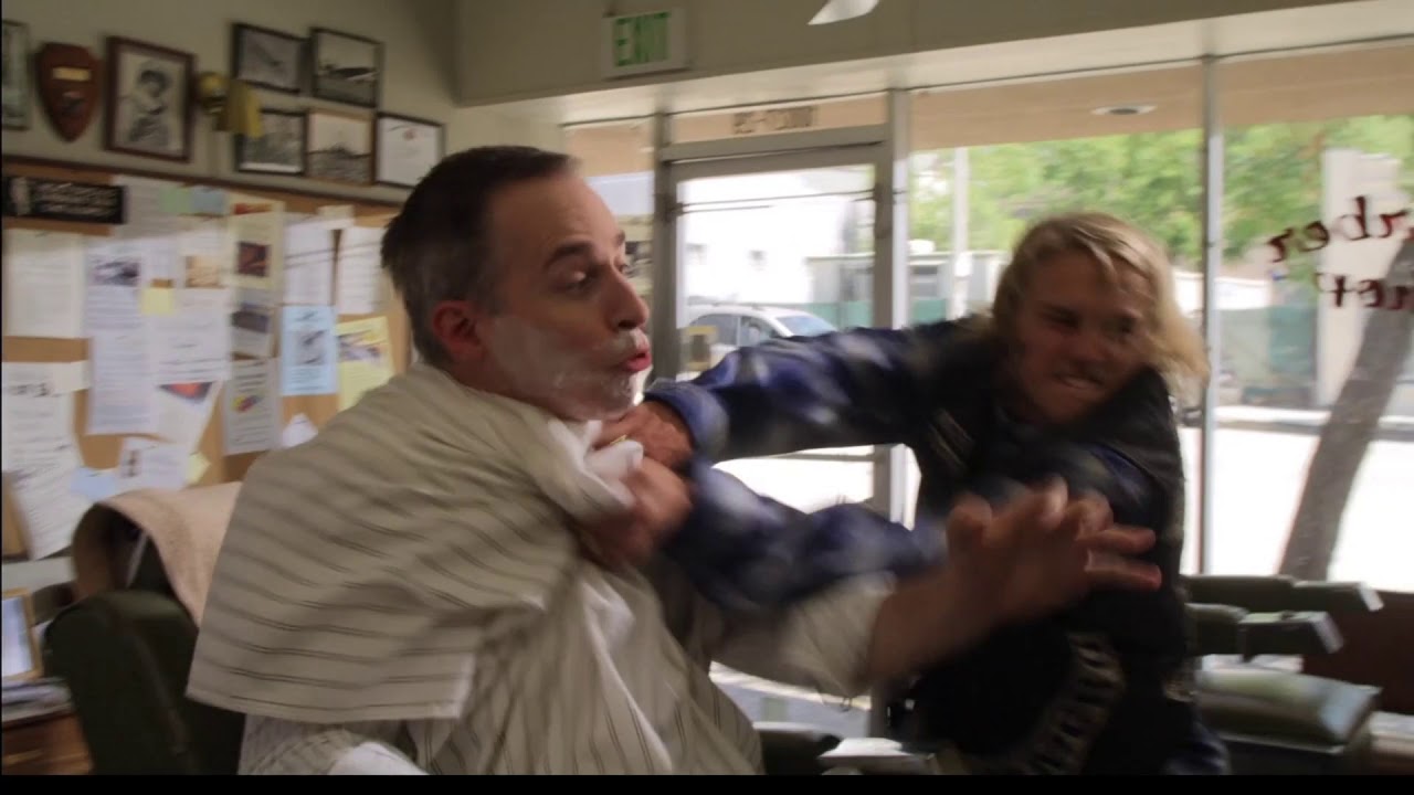 |Sons of Anarchy| Jax & Kohn Barber Shop Brawl - YouTube