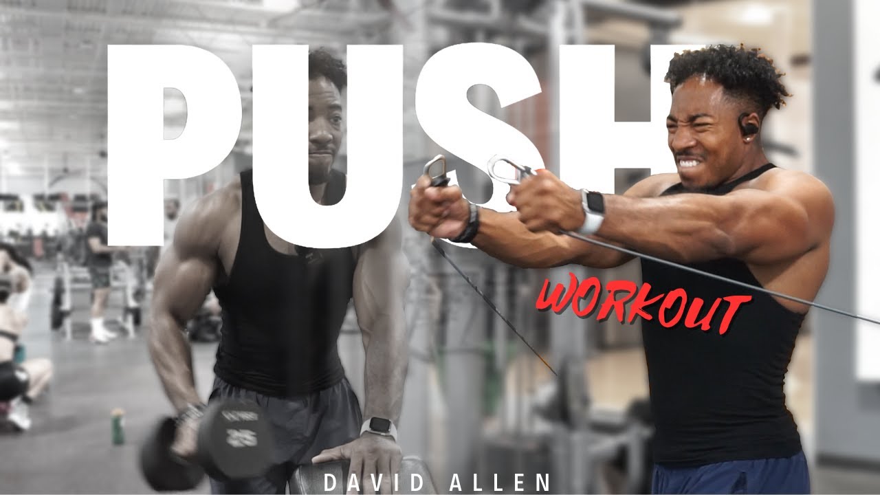 PUSH WORKOUT w/ CHEST FOCUS | Full Bench Session + Shoulders | David ...