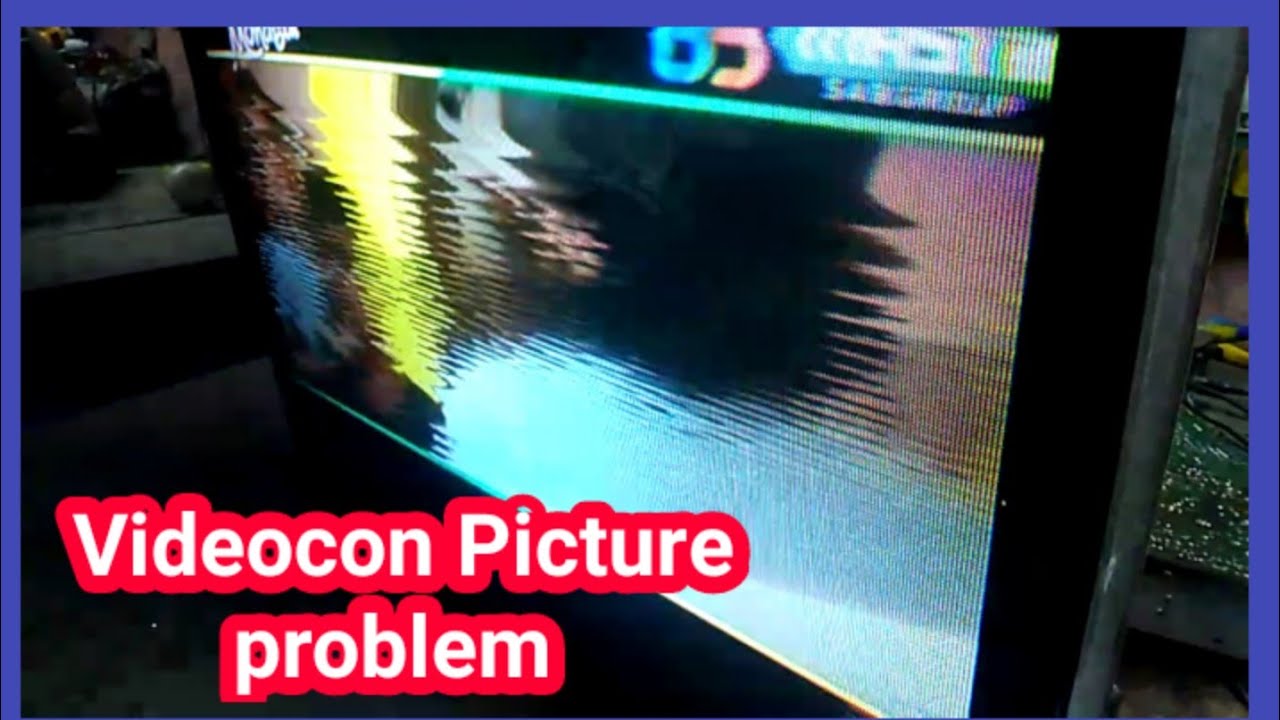 Videocon TV picture problem. - YouTube