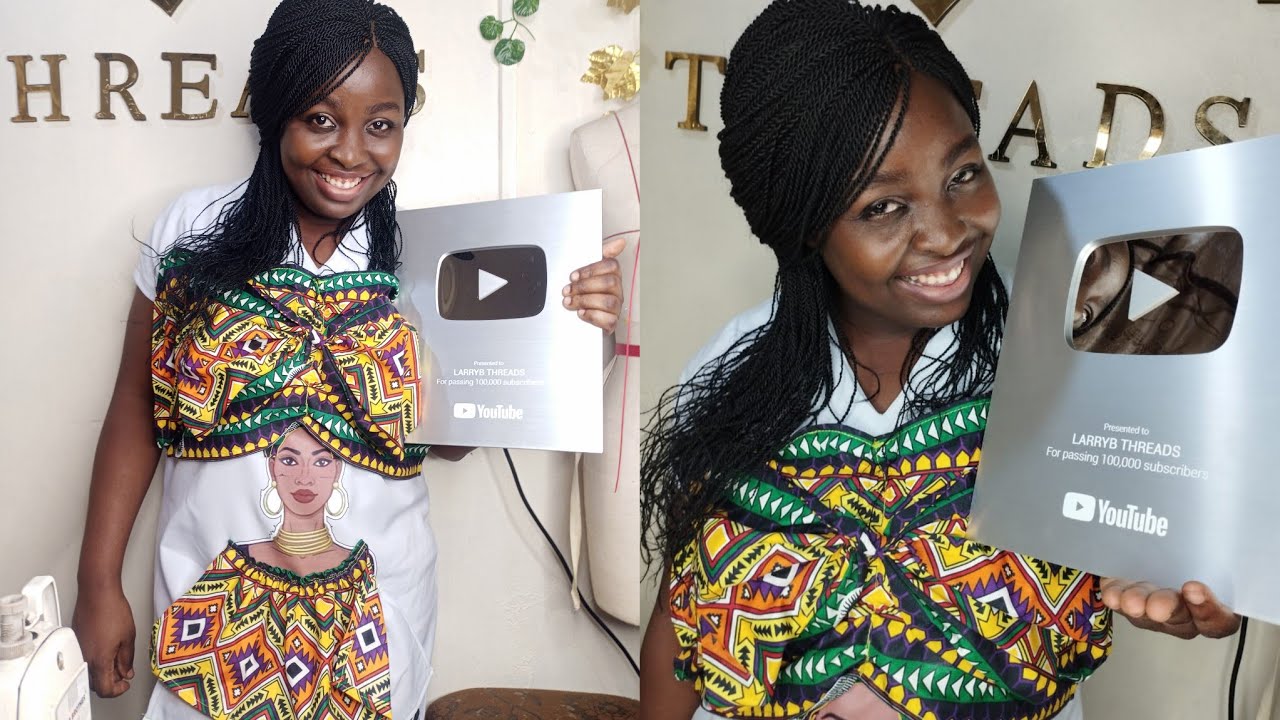 Unboxing my 100k Subscribers Youtube Award Plaque | Larryb Threads | # ...