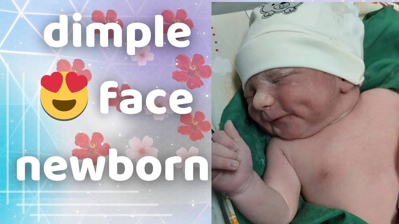 dimple face newborn #dimple #newborn #cute #birthday #baby #funny - YouTube