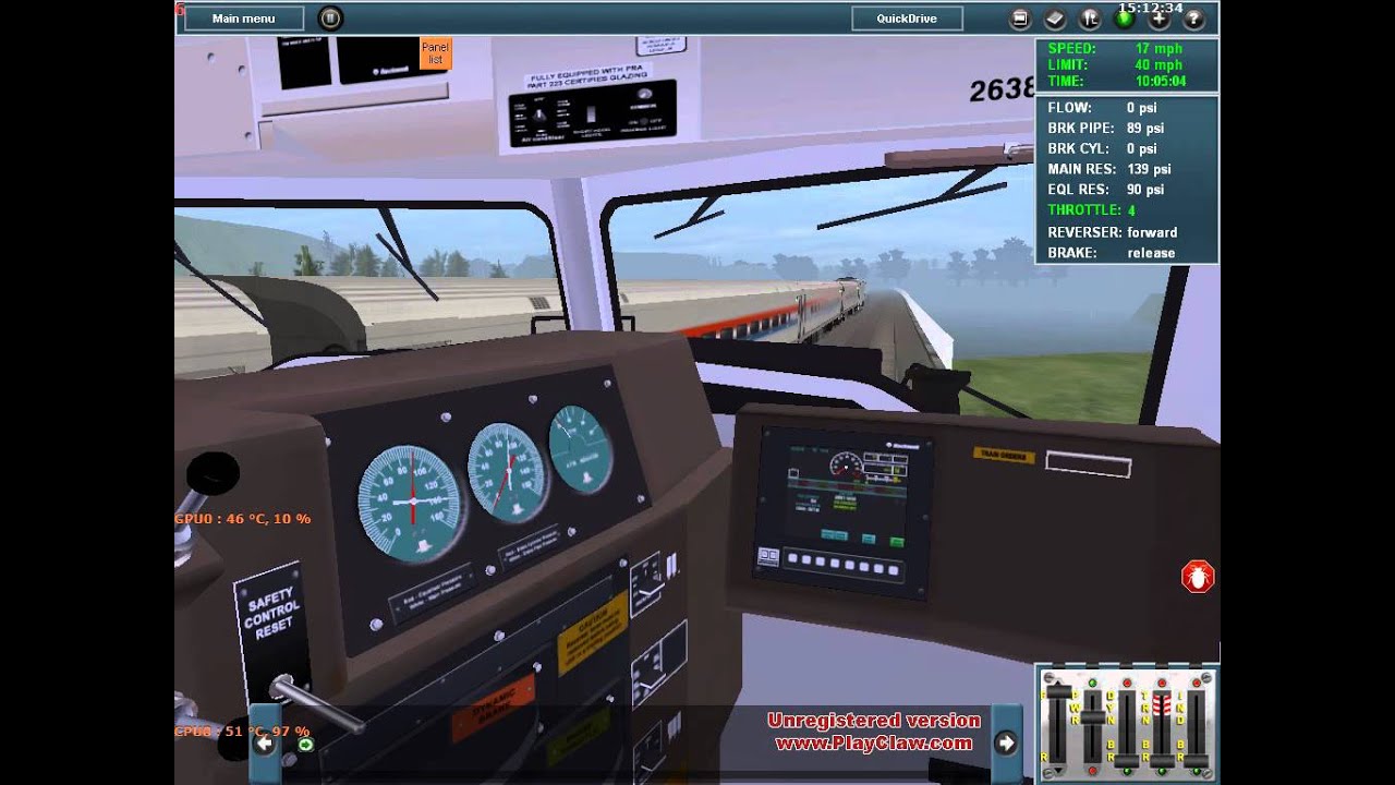 TRAINZ 12 HD NS SD70M phase 2 CAB ride PT 1. - YouTube