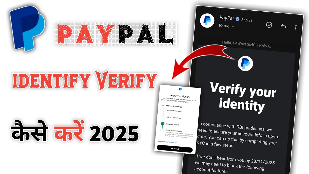 paypal verify your identity 2025 | paypal account verification process ...