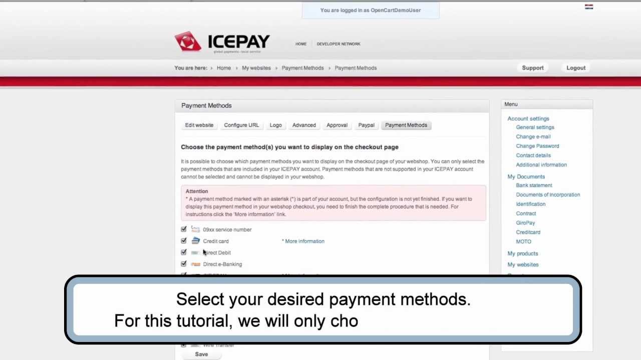 OpenCart Tutorial: Online Payments Module - ICEPAY - YouTube