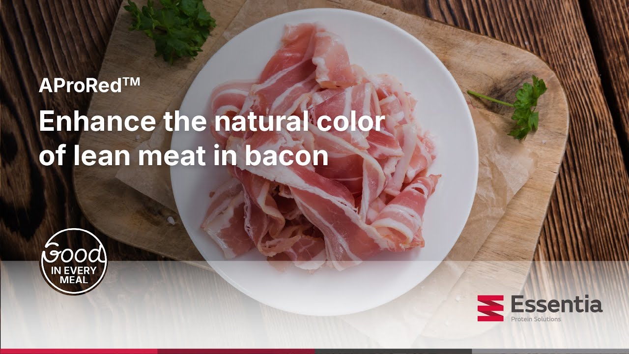 Enhance the natural color of lean meat in bacon with AProRed™ - YouTube