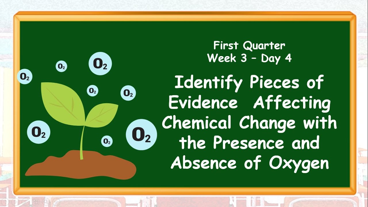 Identify Pieces of Evidence Affecting Chemical Change with The Presence ...