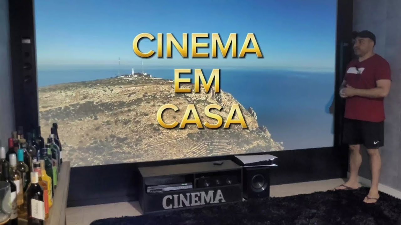 Tela de 150" polegadas - Cinema em casa - YouTube