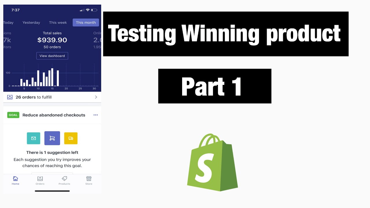 Testing winning products|Shopify - YouTube
