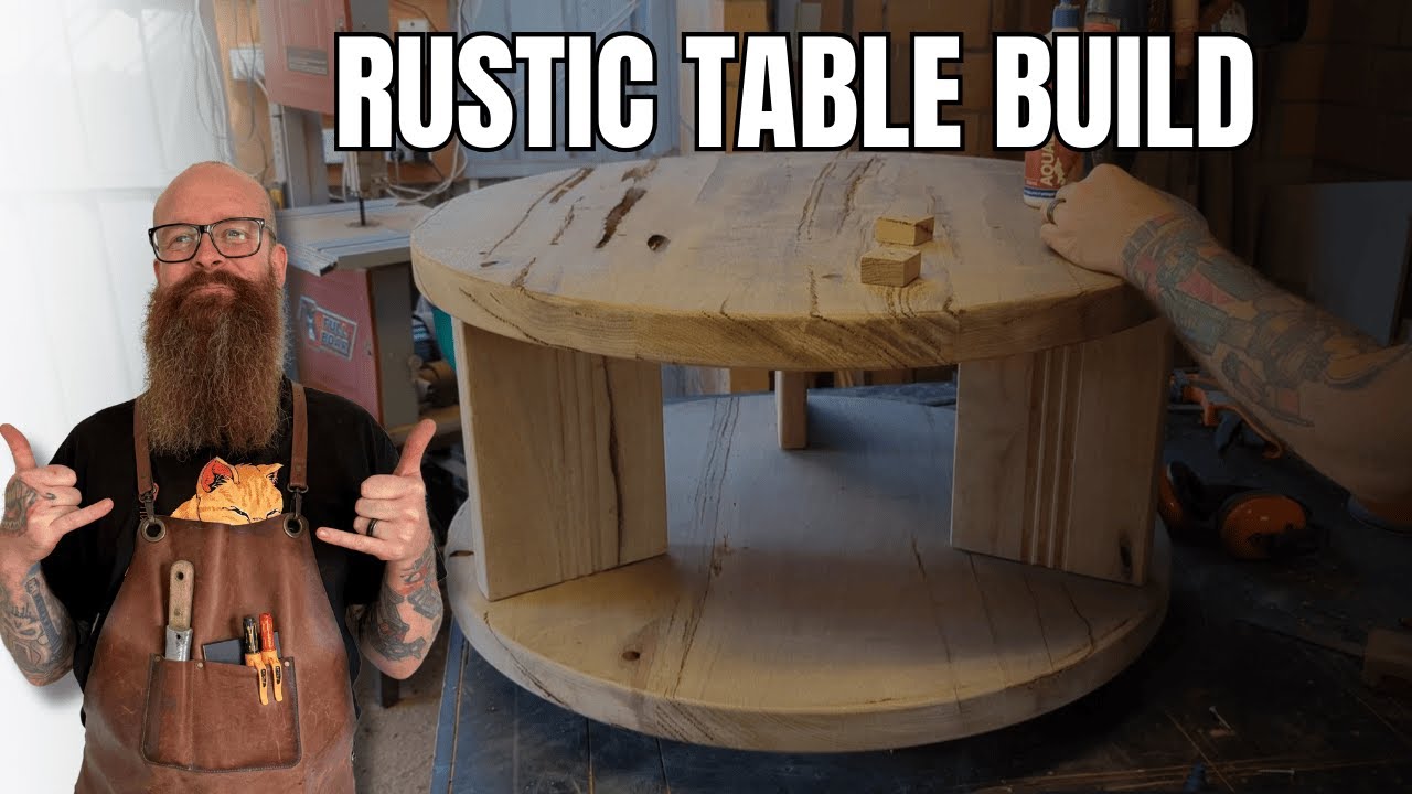 How to Make a Coffee Table from a Single Slab of Wood - YouTube