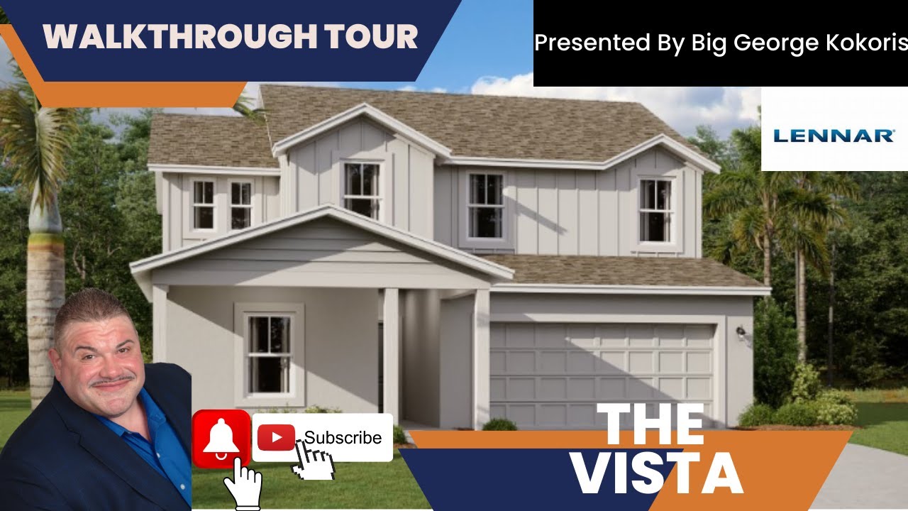 Lennar's Vista Model Walk Though Tour | Winter Haven Florida New Homes ...