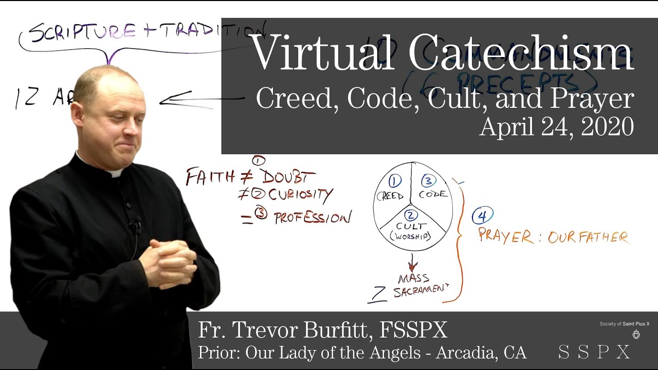 Virtual Catechism with Fr. Burfitt #2: Creed, Code, Cult, and Prayer ...