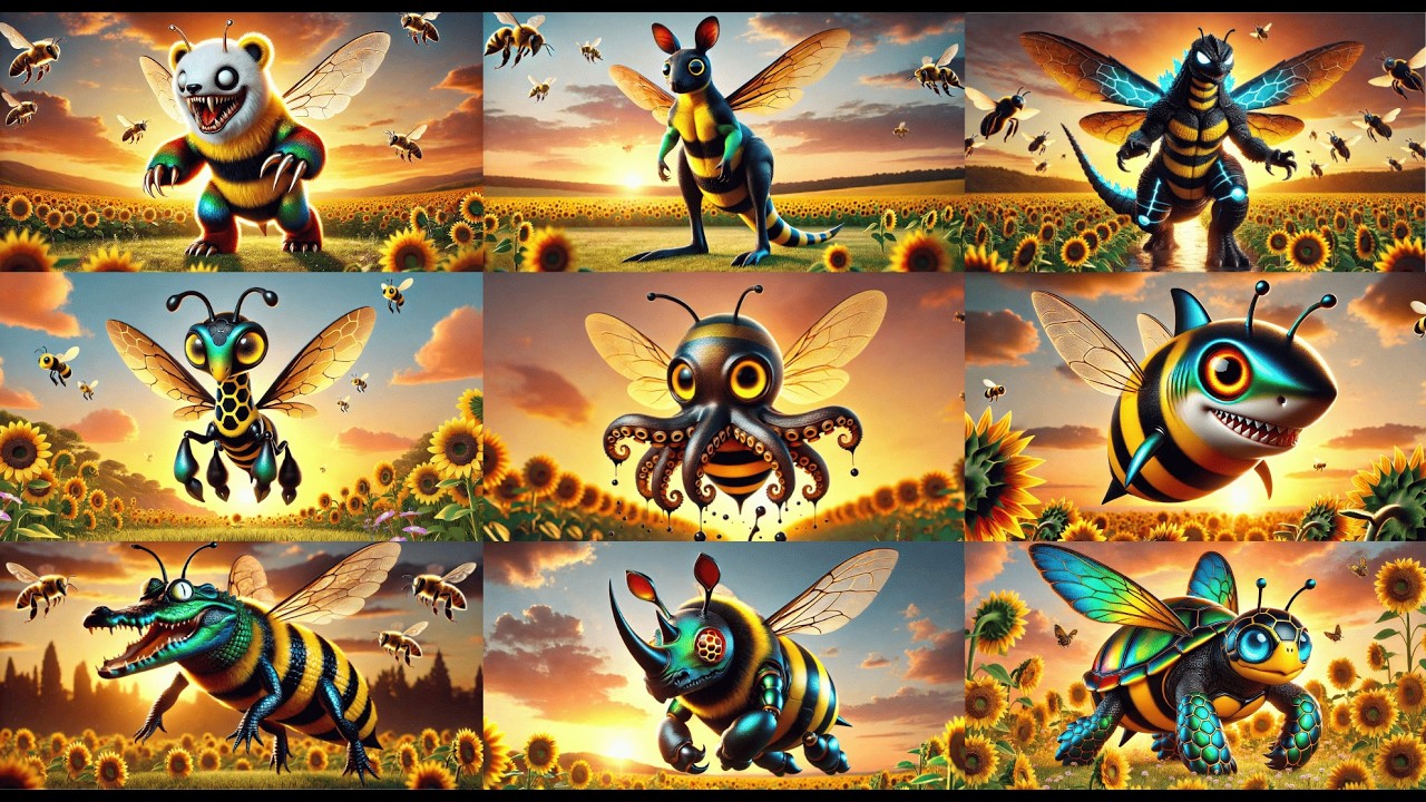 Amazing Animal Fusion Hybrid Bee Hybrid with Other Animals Species!🐝🧬🌟 ...